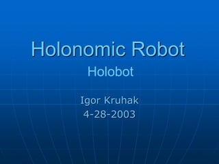 Holonomic Robot.ppt