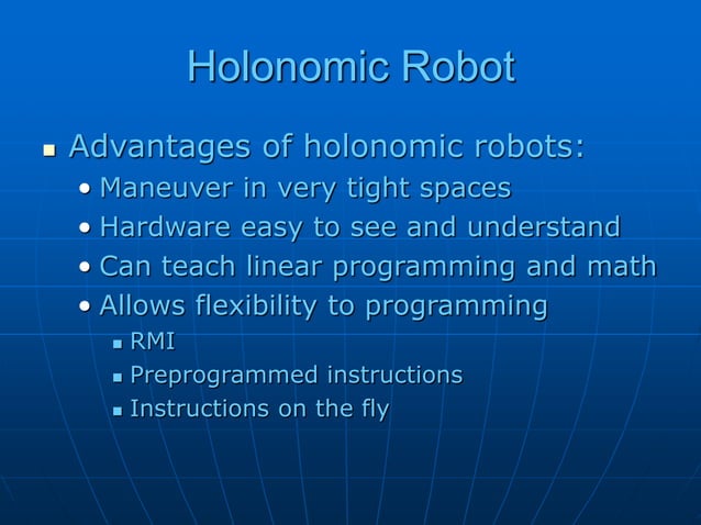 Holonomic Robot.ppt