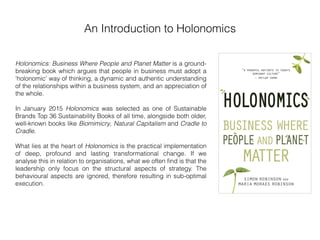 The Holonomics Ecosystem Explained | PDF