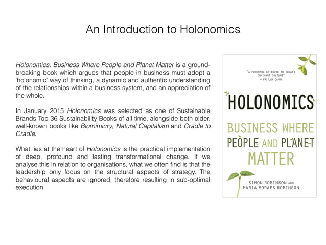 The Holonomics Ecosystem Explained | PPT | Free Download