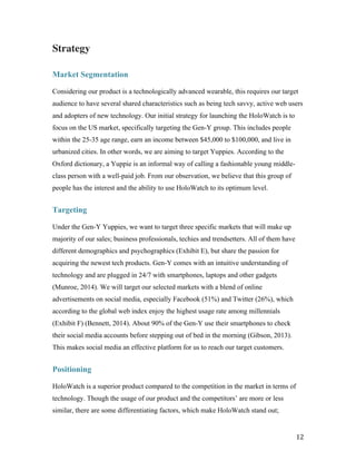 HoloTech: HoloWatch Digital Marketing Plan | PDF