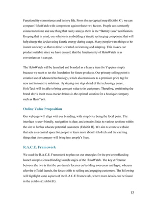 HoloTech: HoloWatch Digital Marketing Plan | PDF