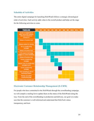 HoloTech: HoloWatch Digital Marketing Plan | PDF