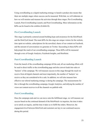 HoloTech: HoloWatch Digital Marketing Plan | PDF