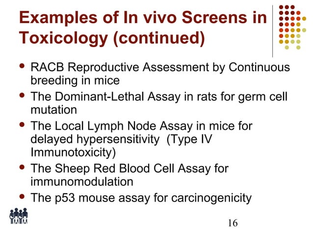 Screening Tests for Toxic Chemicals: An Overview | PPT