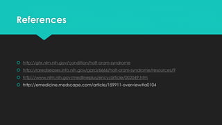 Holt oram syndrome presentation | PPTX