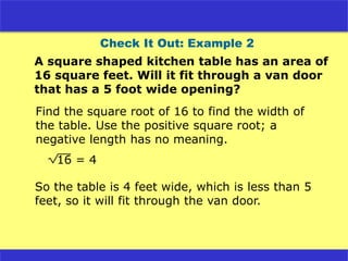 Holt square and square roots pp | PPT