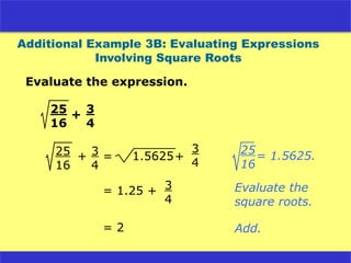 Holt square and square roots pp | PPT
