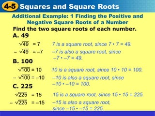Holt square and square roots pp | PPT
