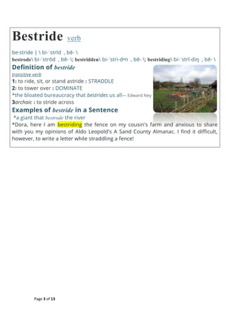 Holt Elements of Language Vocabulary Workshop, Lesson 21 | PDF