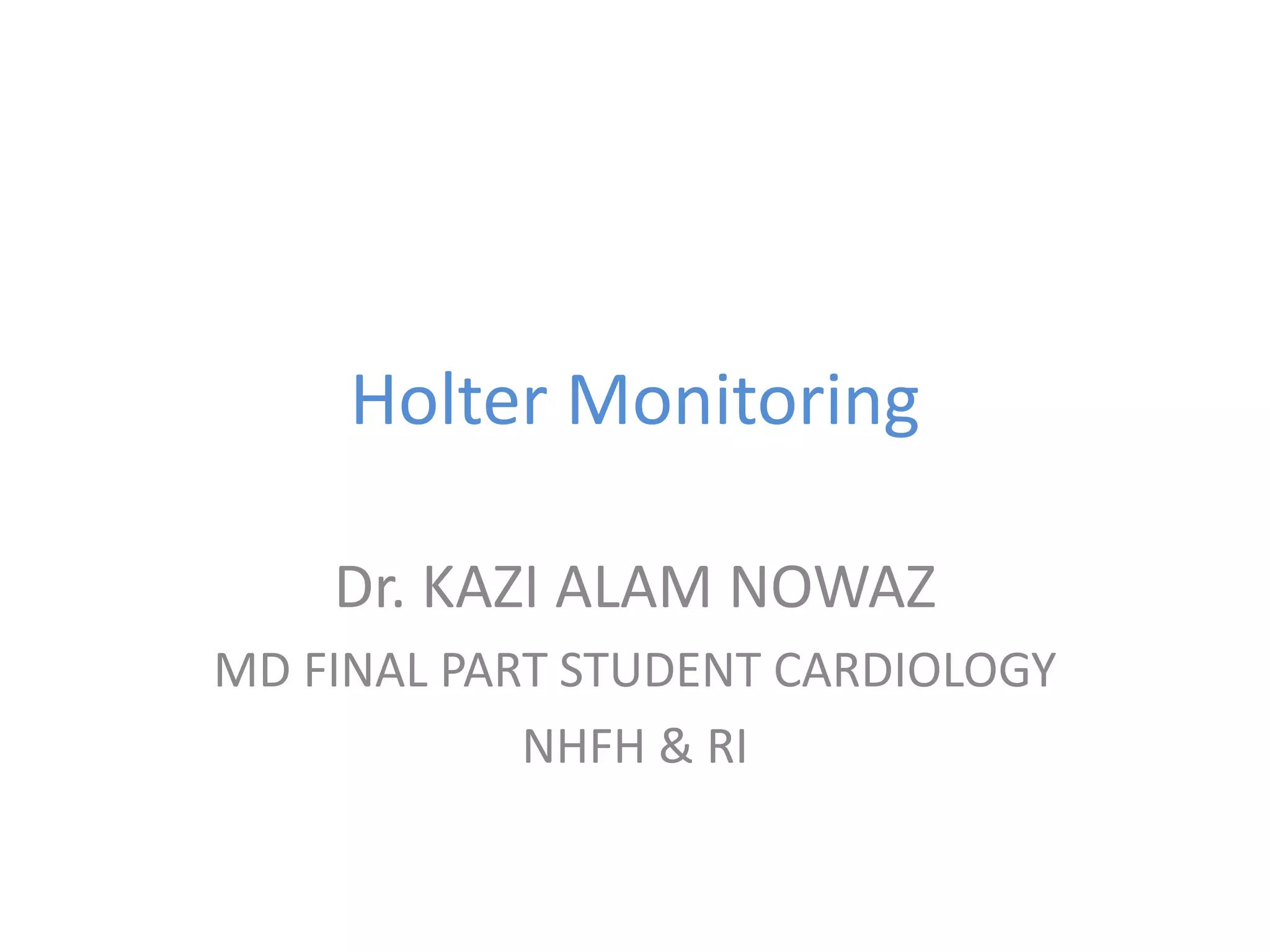 Holter | PPTX