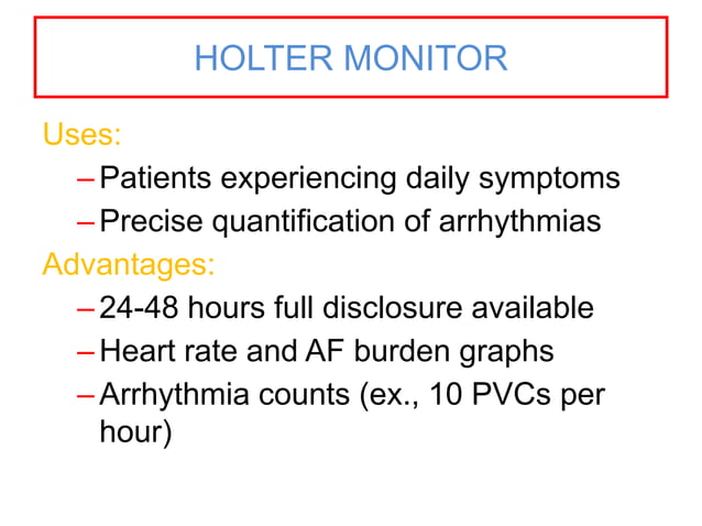 Holter | PPTX | Heart and Cardiovascular Diseases | Diseases and Conditions
