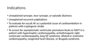 Approach to holter monitoring and it's indication | PPTX