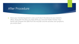 Holter monitoring | PPTX