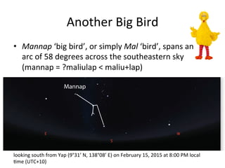 East is not a Big Bird: Altair and the Carolinian sidereal compass | PPT