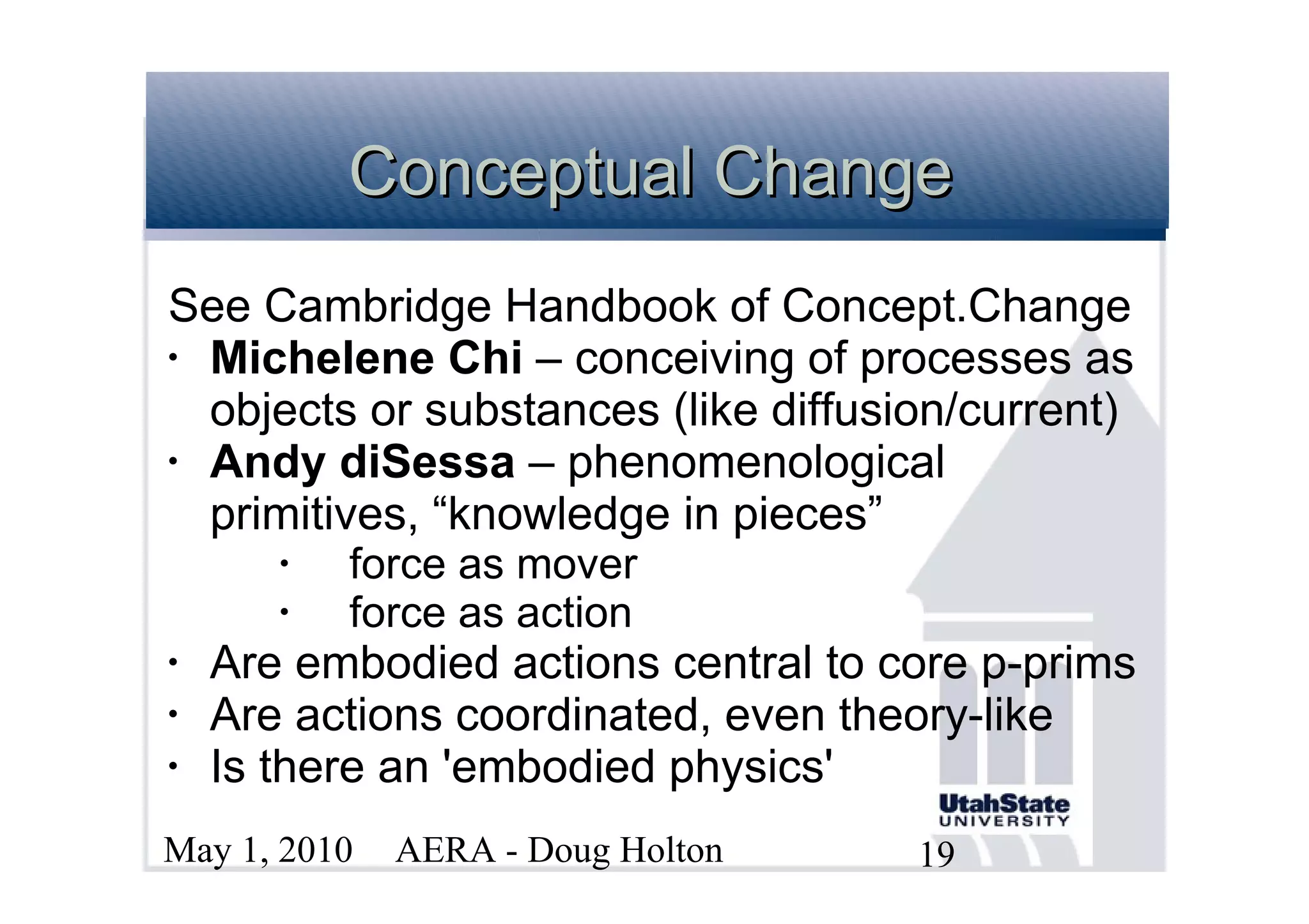 Embodied Cognition & Enactivism: Implications for Education | PDF