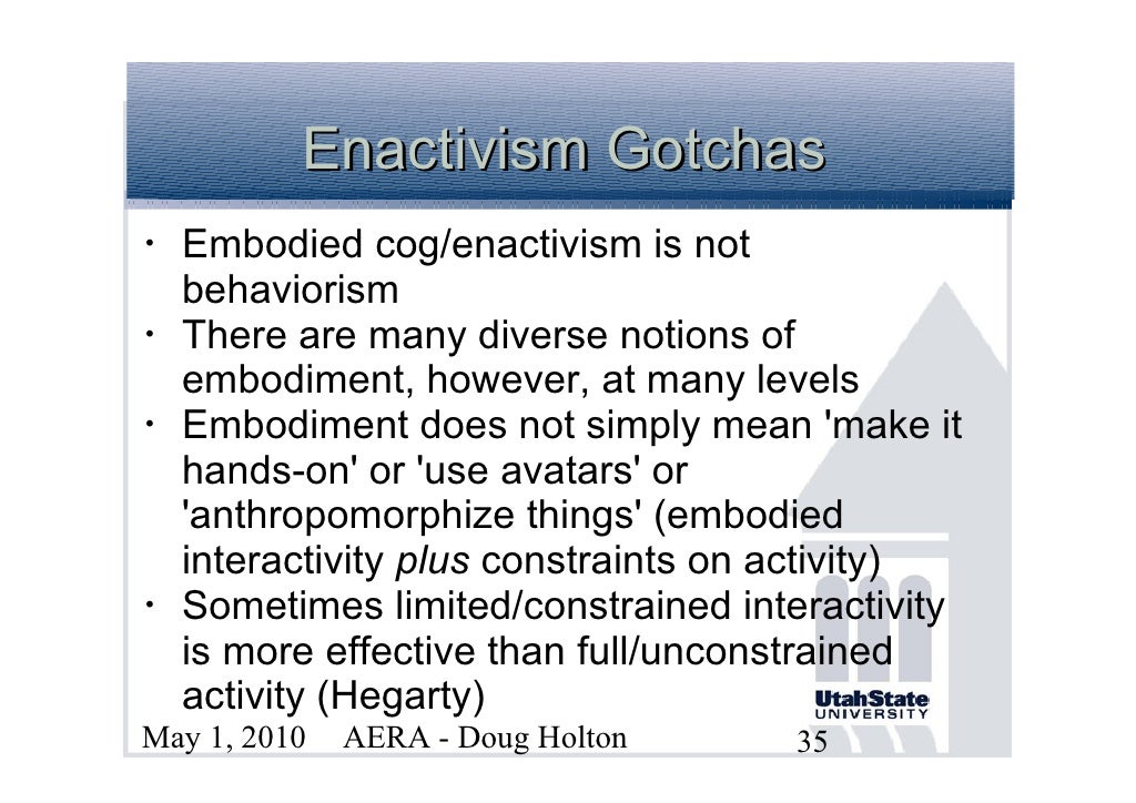 Examples Embodied Cognition Nzdays