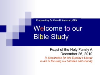 Holy Family A.Pptv26 Dec10 | PPT