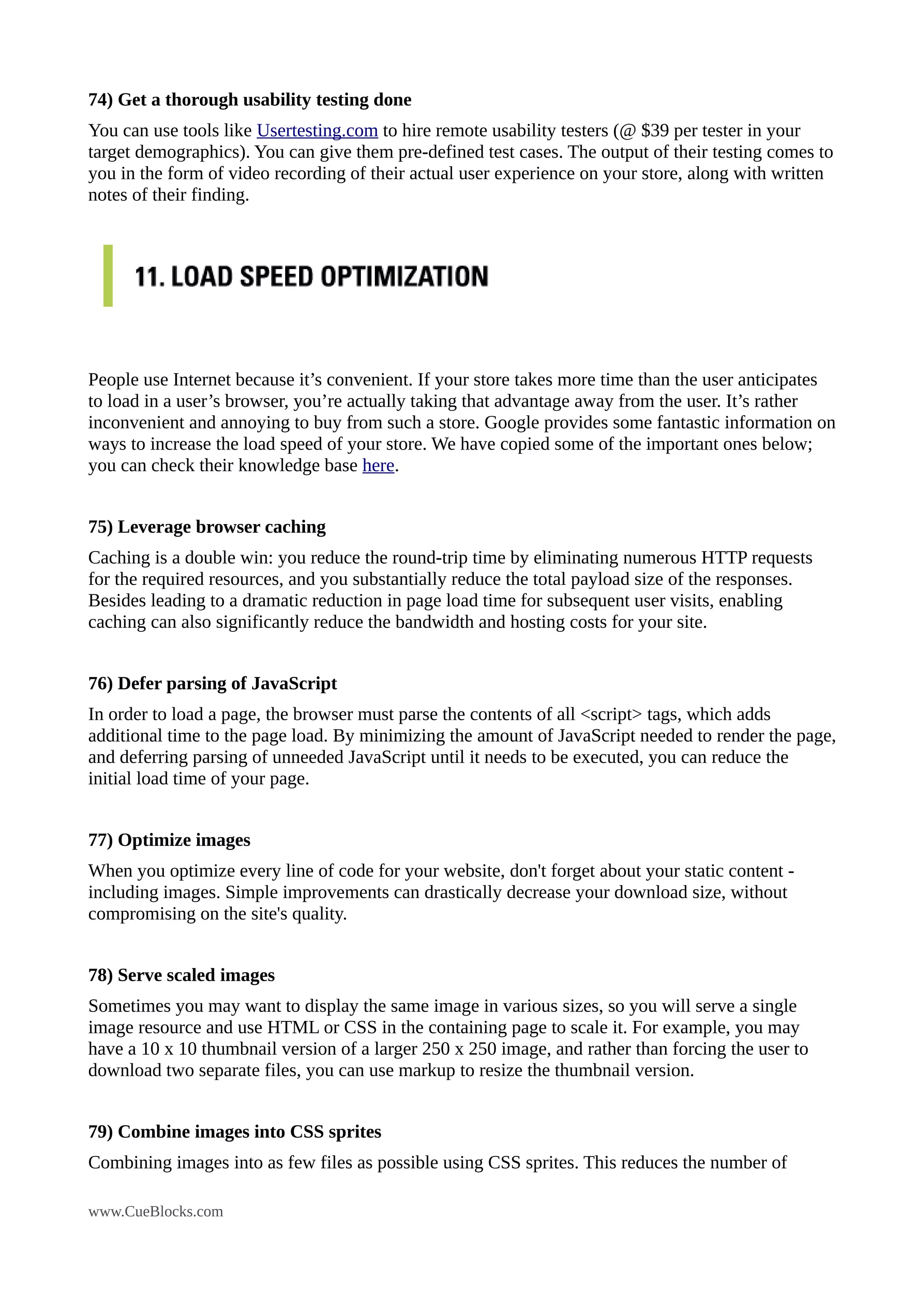 HOLY GRAIL OF E-COMMERCE CONVERSION OPTIMIZATION – 91 POINT CHECKLIST AND INFOGRAPHIC | PDF