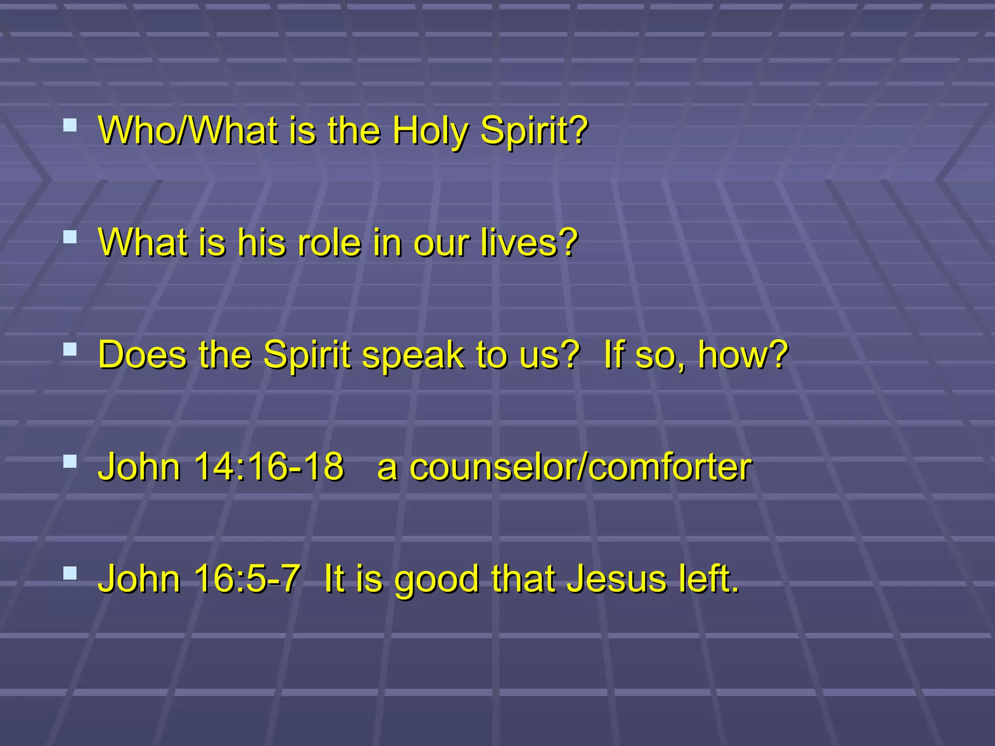 The Holy Spirit | PPT | Christianity | Religion & Spirituality