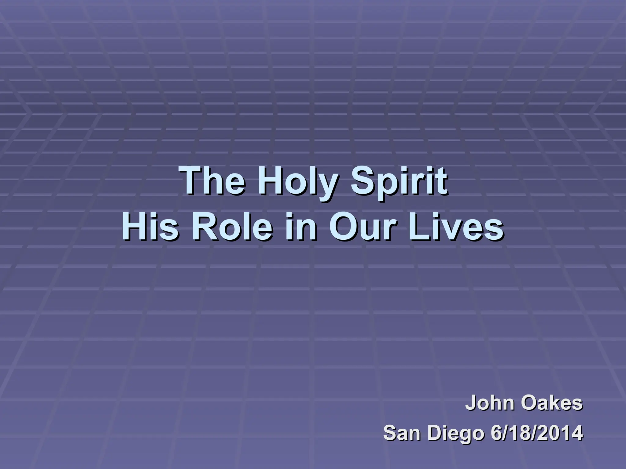Who Is the Holy Spirit? | Lesson 1 of the Holy Spirit | Study with John ...