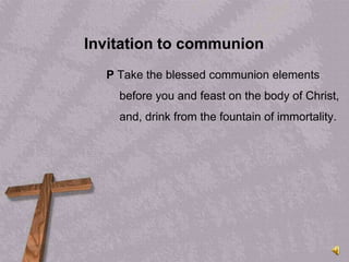 Holy Communion at Cross of Grace | PPTX