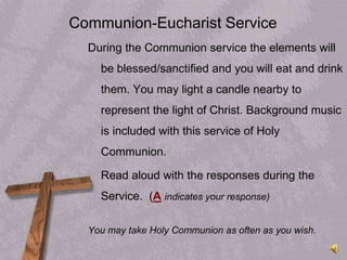 Holy Communion at Cross of Grace | PPTX | Christianity | Religion ...
