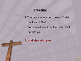 Holy Communion at Cross of Grace | PPTX