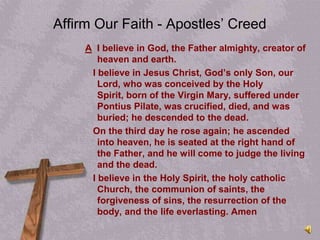 Holy Communion at Cross of Grace | PPTX | Christianity | Religion ...