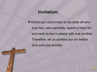 Holy Communion at Cross of Grace | PPTX | Christianity | Religion ...