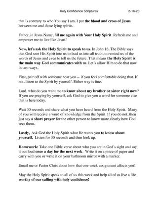 Holy Confidence: Slides and Ccriptures | PPT