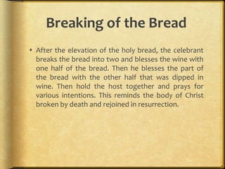 Holy eucharist | PPTX