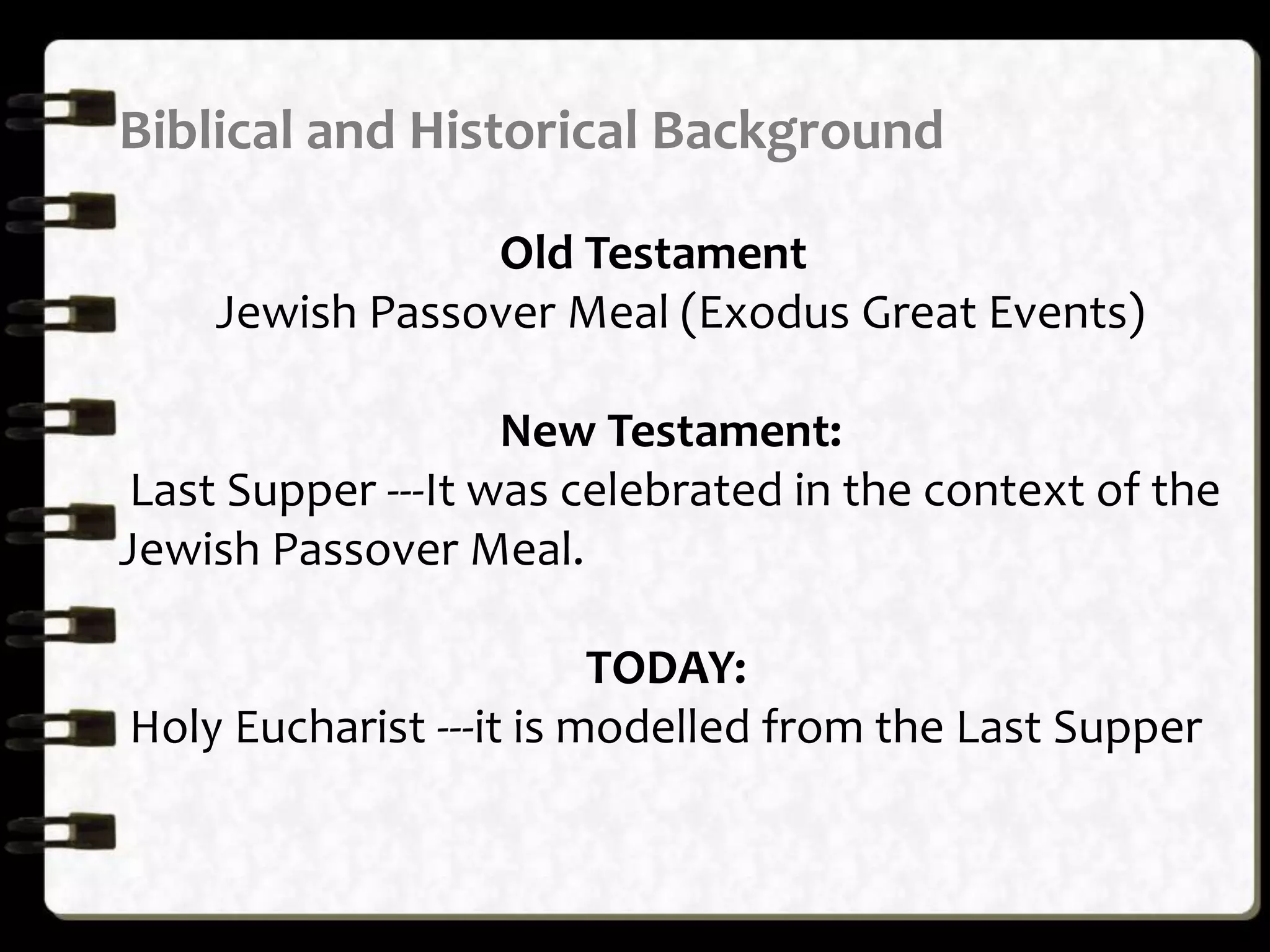 Holy eucharist | PPTX