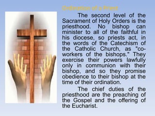 Holy Orders Symbols Catholic