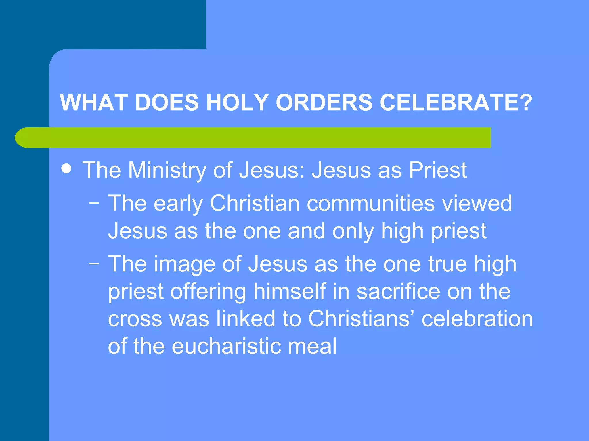 Holy orders | PPT