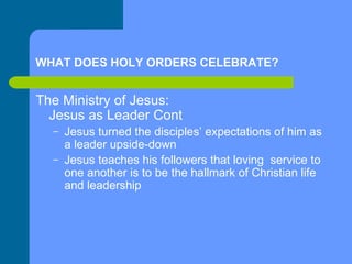 Holy orders | PPT