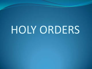 Holy Orders Symbol For Kids