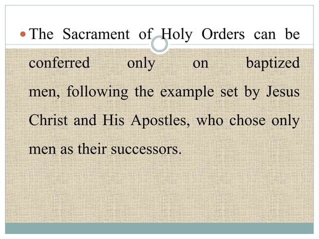 holy orders.pptx | Christianity | Religion & Spirituality