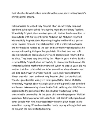 Holy prophet peace be upon him was born in 569 a | DOC