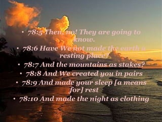 Holy Qur’an, Surah Naba (78) | PPT