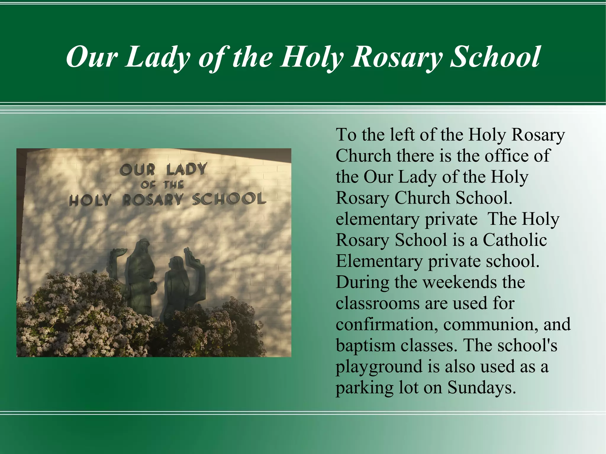 Holy Rosary Church Project | PPT