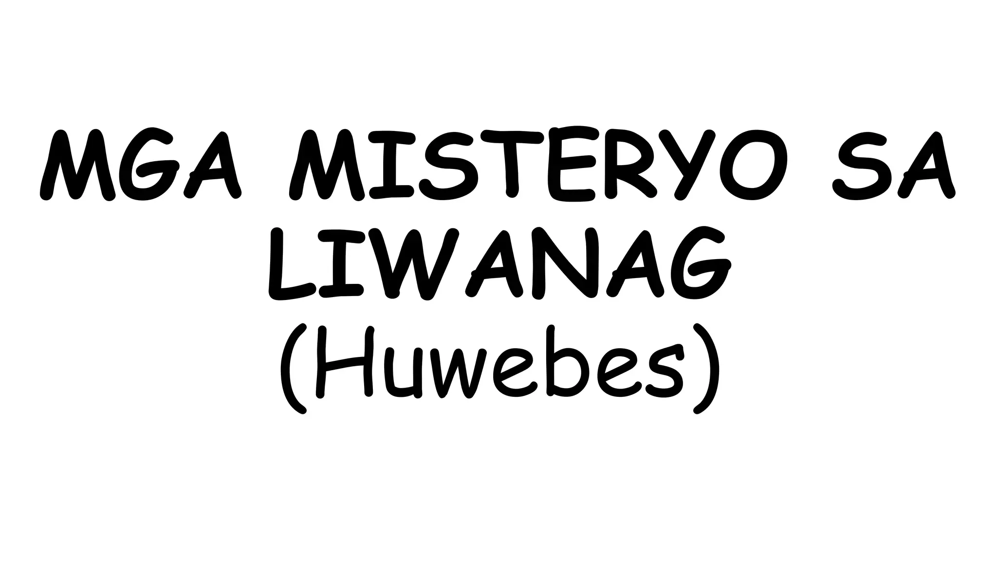 Misteryo ng Santo Rosaryo | PPTX