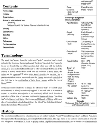 Holy see wikipedia | PDF
