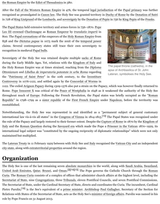 Holy see wikipedia | PDF
