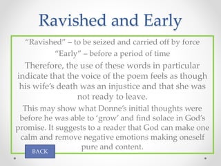 Holy sonnet 17: Pupil presentation | PPTX