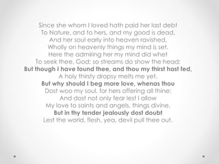 Holy sonnet 17: Pupil presentation | PPTX