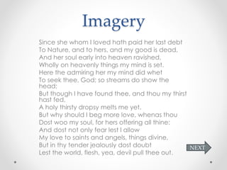 Holy sonnet 17: Pupil presentation | PPTX