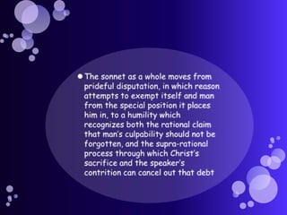Holy Sonnet IX | PPTX