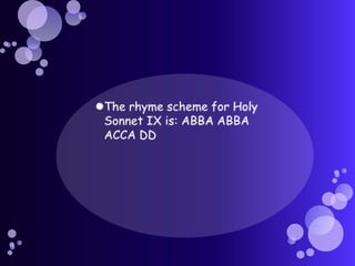 Holy Sonnet IX | PPTX