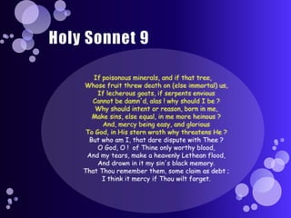 Holy Sonnet IX | PPTX